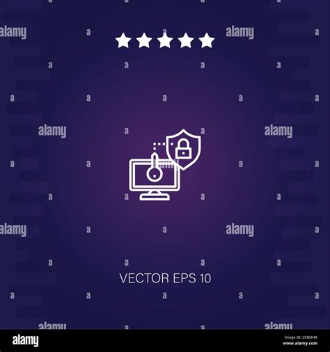 Data Protection Vector Icon Modern Illustration Stock Vector Image And Art Alamy