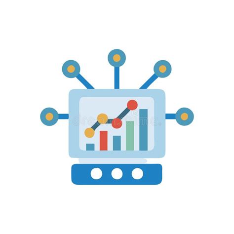 Icon Of Big Data For Analysis And Insights Stock Image Illustration