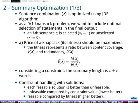 comparing evolved extractive text summary scores of bidirectional
