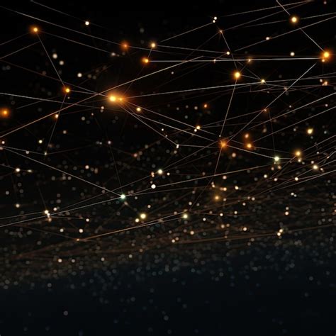 Premium Ai Image Abstract Polygonal Space Background With Connecting Dots And Lines Connection