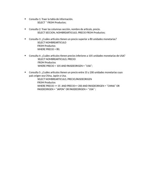 Codigos Sql Pdf Negocios