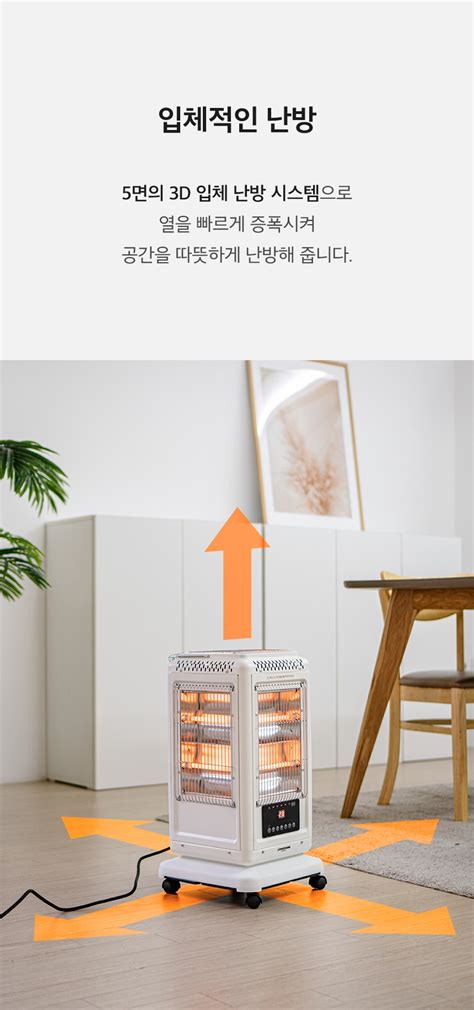 전기히터·온풍기 10000대 완판 독일 프리미엄 오방난로 전기난로 전기히터 리모컨 제공 오늘의집 쇼핑