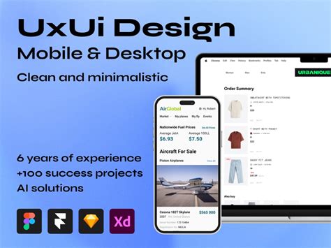responsive website ui ux design web ui or landing page ui design in