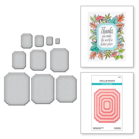 Spellbinders Die Notched Corner Frames Scrapbook Super Station