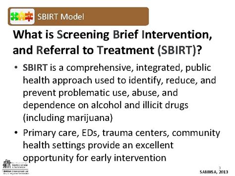 Information Session Screening Brief Intervention and Referral to