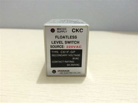 Yingke 1pc C61f Gp 8 Pin Liquid Level Relay Floatless Relay Water Level Control Pump Automatic