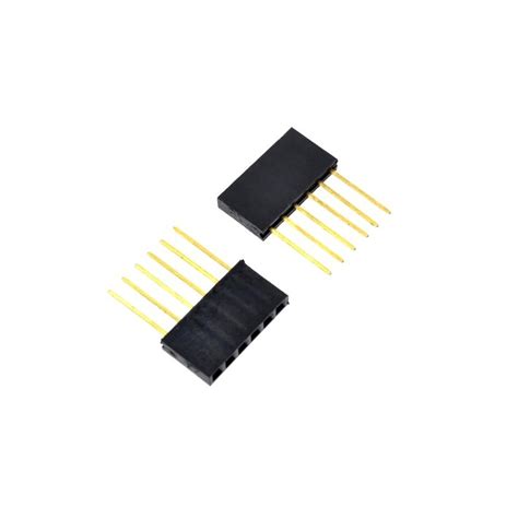 6 Pin Female 11mm Tall Stackable Header Connector For Arduino 5pcs Darkoct02