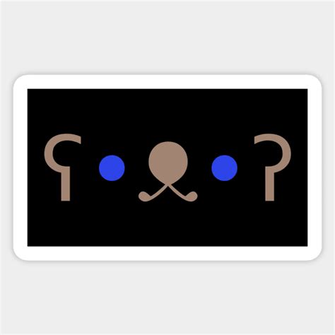 Cute Funny Ascii Smiling Brown Bear For Nerds Bear Sticker Teepublic