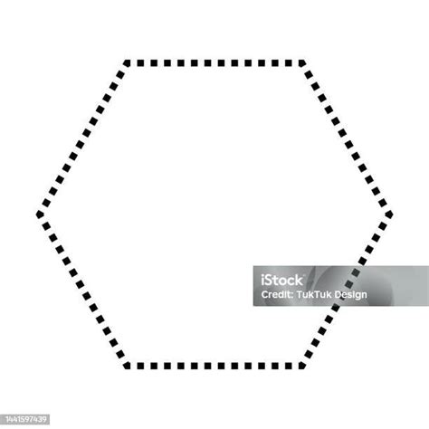 창조적 인 그래픽 디자인 Ui 요소를위한 육각형 기호 점선 모양 벡터 아이콘 0명에 대한 스톡 벡터 아트 및 기타 이미지 0명 개념 개념과 주제 Istock