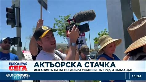 Холивудски актьори подкрепят стачката на сценаристите Youtube