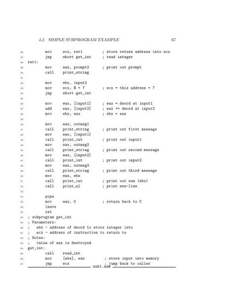 66 Chapter 4 Subprograms