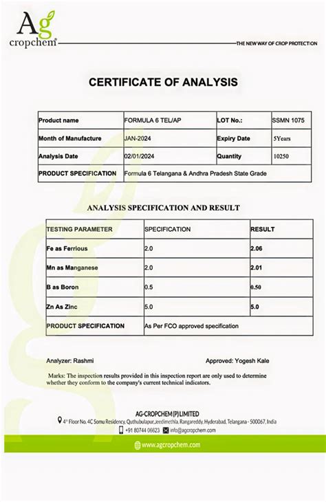 Ap Ts Formula 6 Micronutrient Packaging Size 1litre At Best Price In Hyderabad