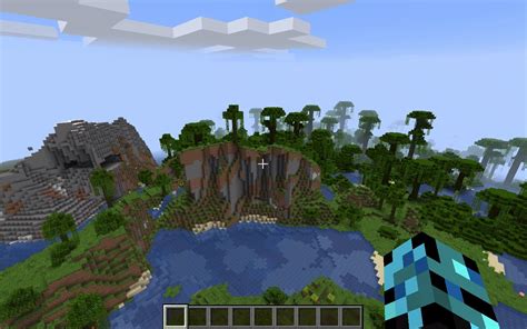 Modified Jungle Edge Biome Near Spawn With A Skeleton Spawner In The Mushroom Field Shore Biome