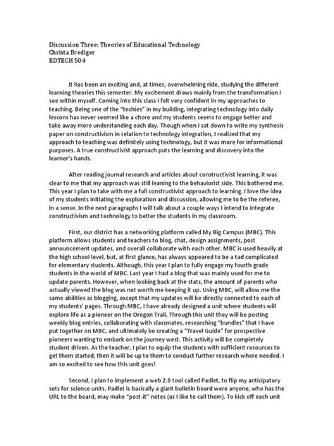 Pdf Theories Of Educational Technology Dokumen Tips