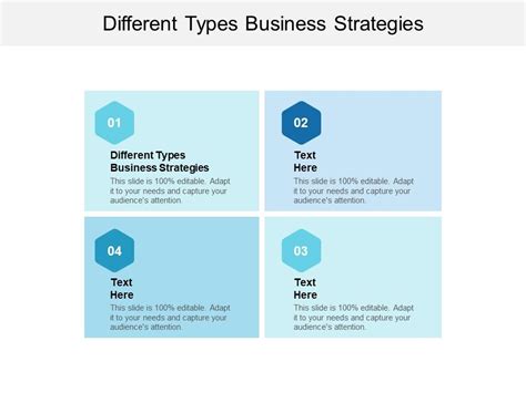 Different Types Business Strategies Ppt Powerpoint Presentation Icon