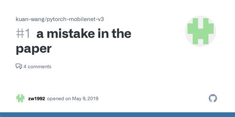 A Mistake In The Paper Issue Kuan Wang Pytorch Mobilenet V Github