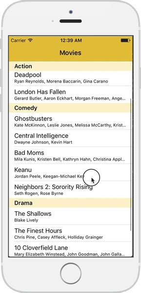 Sections And Cells In Swift Xcode Stack Overflow