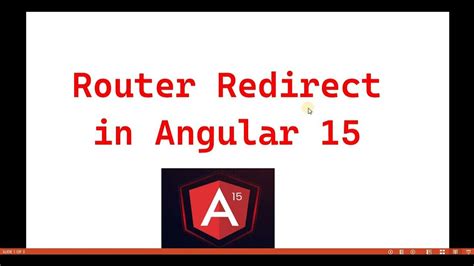 Part 29 Router Redirect In Angular15 Angular 15 Tutorials For Beginners Youtube