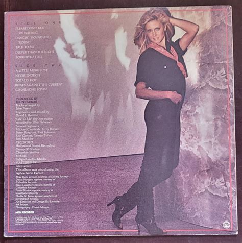 Olivia Newton John Totally Hot Vintage Electronic Synth Pop Vinyl Lp Mca Records Mca