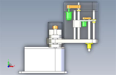 四自由度scara机器人三维sw2016带参 Solidworks 2016 模型图纸下载 懒石网