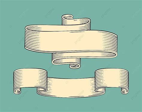 손으로 그린 단색 스케치 리본 벡터 아이콘 세트 소용돌이 그래픽 그어진 Png 일러스트 및 벡터 에 대한 무료 다운로드 Pngtree