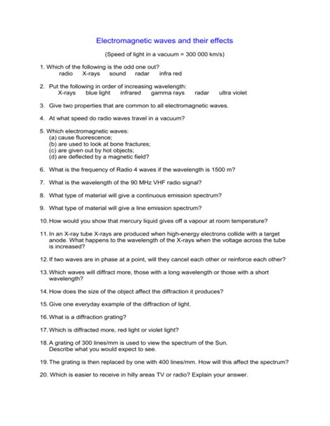 Electromagentic Waves