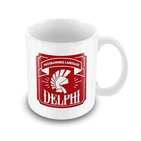 Caneca Delphi Retrô Caneca Do Dev Canecas E Produtos De Programação