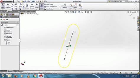Solidworks In Hindi Offset Entity Youtube