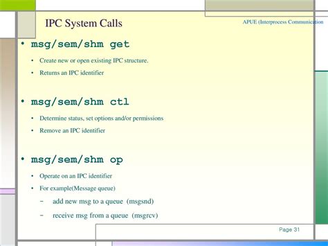 Lock And Ipc Inter Process Communication Chap 12 14 In The Book