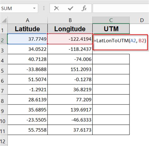 How To Convert Lat Long To Utm In Excel 2 Suitable Ways Excel Insider