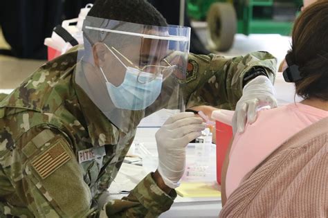Virginia Guard Supports Community Vaccination Clinic Air National