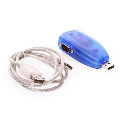 2 Port Usb 2 0 To Rs 232 Db 9 Serial Adapter W 15kv Surge Protection And 3 Ft Usb Extension