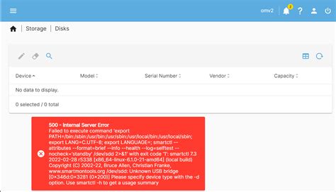Just Upgraded To Omv 73 And Getting Storagedisks Error General