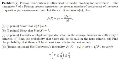 Poisson Distribution Is Often Used To