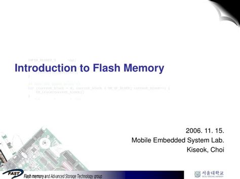 PPT Introduction To Flash Memory PowerPoint Presentation Free Download ID