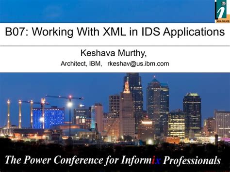 Working With Xml In Ids Applications Ppt Web Design And Html Internet