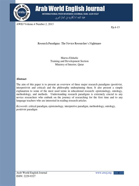 Research Paradigm Pdf Positivism Validity Statistics