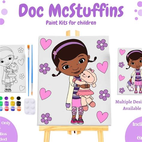 Doc Mcstuffins Painting Etsy