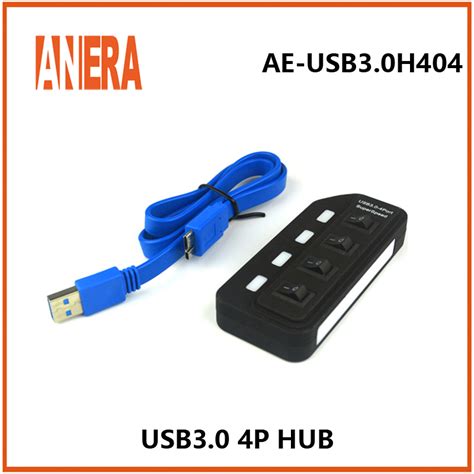 Superspeed Usb Port Hub With Individual Power Switches High Speed Gbps Hub And Usb