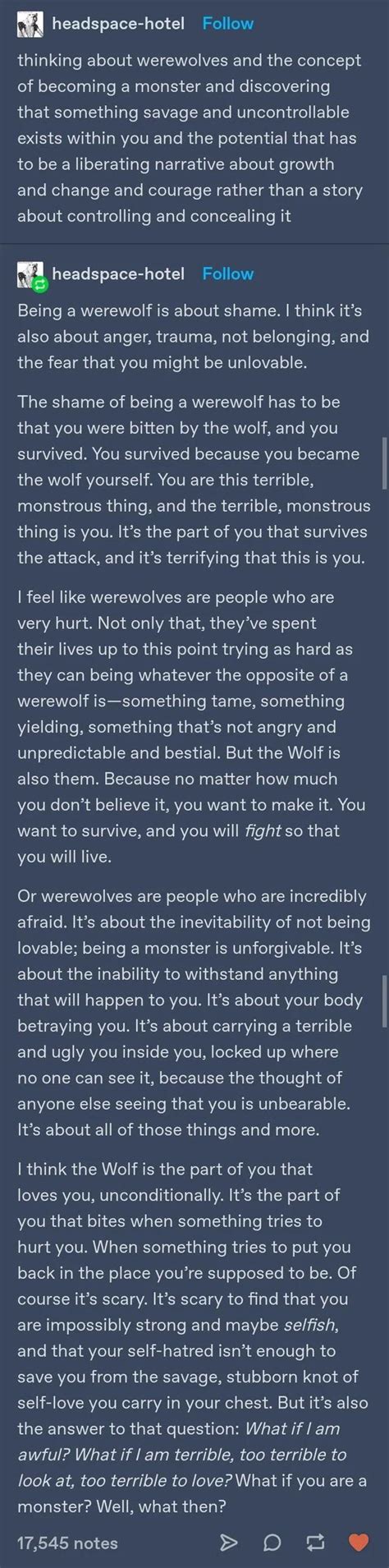 Fear Knot A Brief Analysis Of Werewolves And Their Significance R