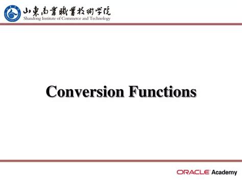 Ppt Conversion Functions Powerpoint Presentation Free Download Id