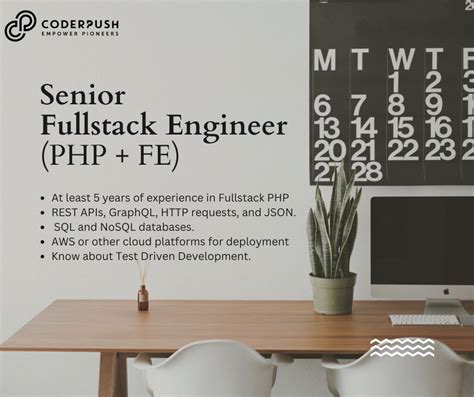Coderpush On Linkedin Hiring Senior Fullstack Engineer Php Fe