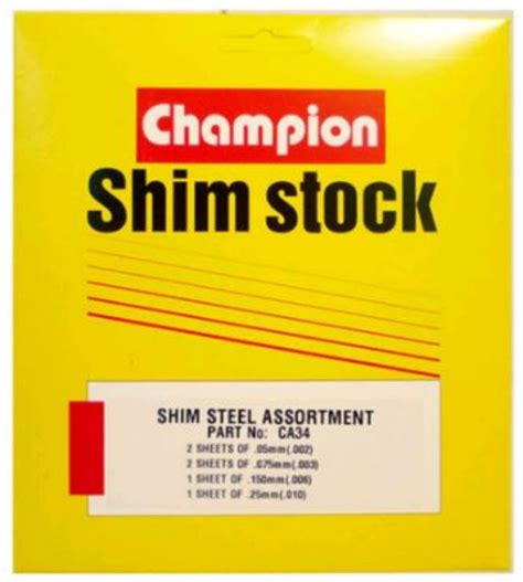 Ca34 Steel Shim Assortment The Boss Shop Queensland Australia