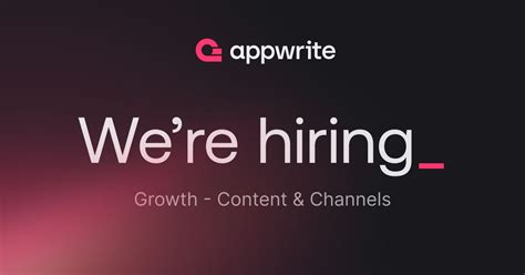 Appwrite On Linkedin Appwrite Is Hiring Join The Growth Team Do You