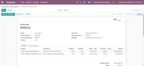 Purchase Order Odoo 13 Enterprise Edition Book Purchase