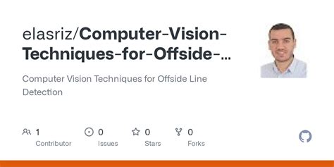 github elasriz computer vision techniques for offside line detection
