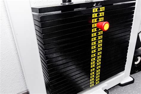 Premium Photo Modern Gym Weights Training Equipment For Exercises And