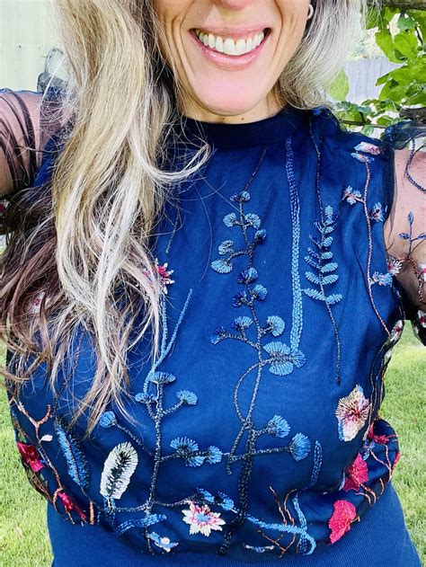 Glitter Puff Sleeve Sheer Mesh Top