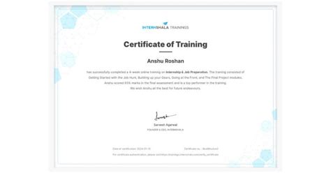 Anshu Roshan On Linkedin Successfully Completed The Internship And Job Preparation Training From