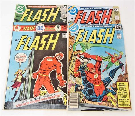 Lot Of 4 Vintage Flash Comics